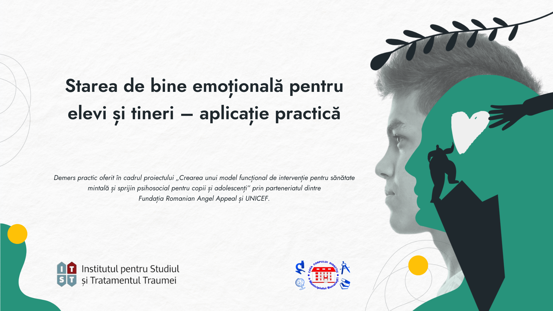 Starea de bine emoțională pentru elevi și tineri – aplicație practică ...